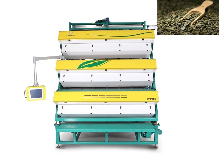 Ultra Low Air Consumption Tea Color Sorting Machine Low Damage Rate